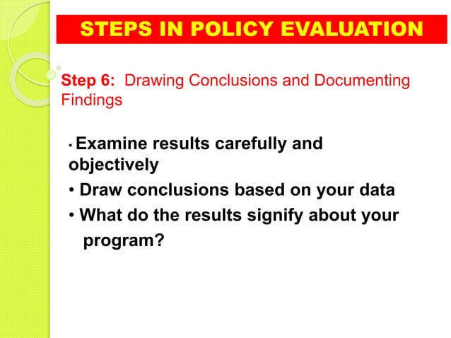 Policy Review/Evaluation | PPTX