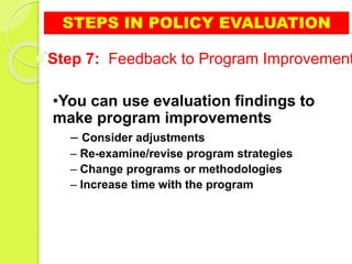 Policy Review/Evaluation | PPTX