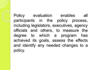 Policy Review/Evaluation | PPTX