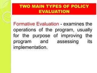 Policy Review/Evaluation | PPTX