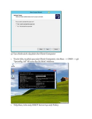 Policy Based Assignment DHCP – Windows Server 2012 | DOCX