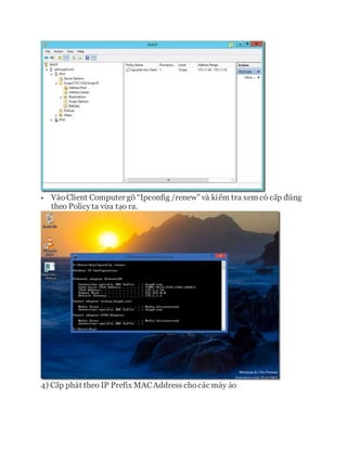 Policy Based Assignment DHCP – Windows Server 2012 | DOCX