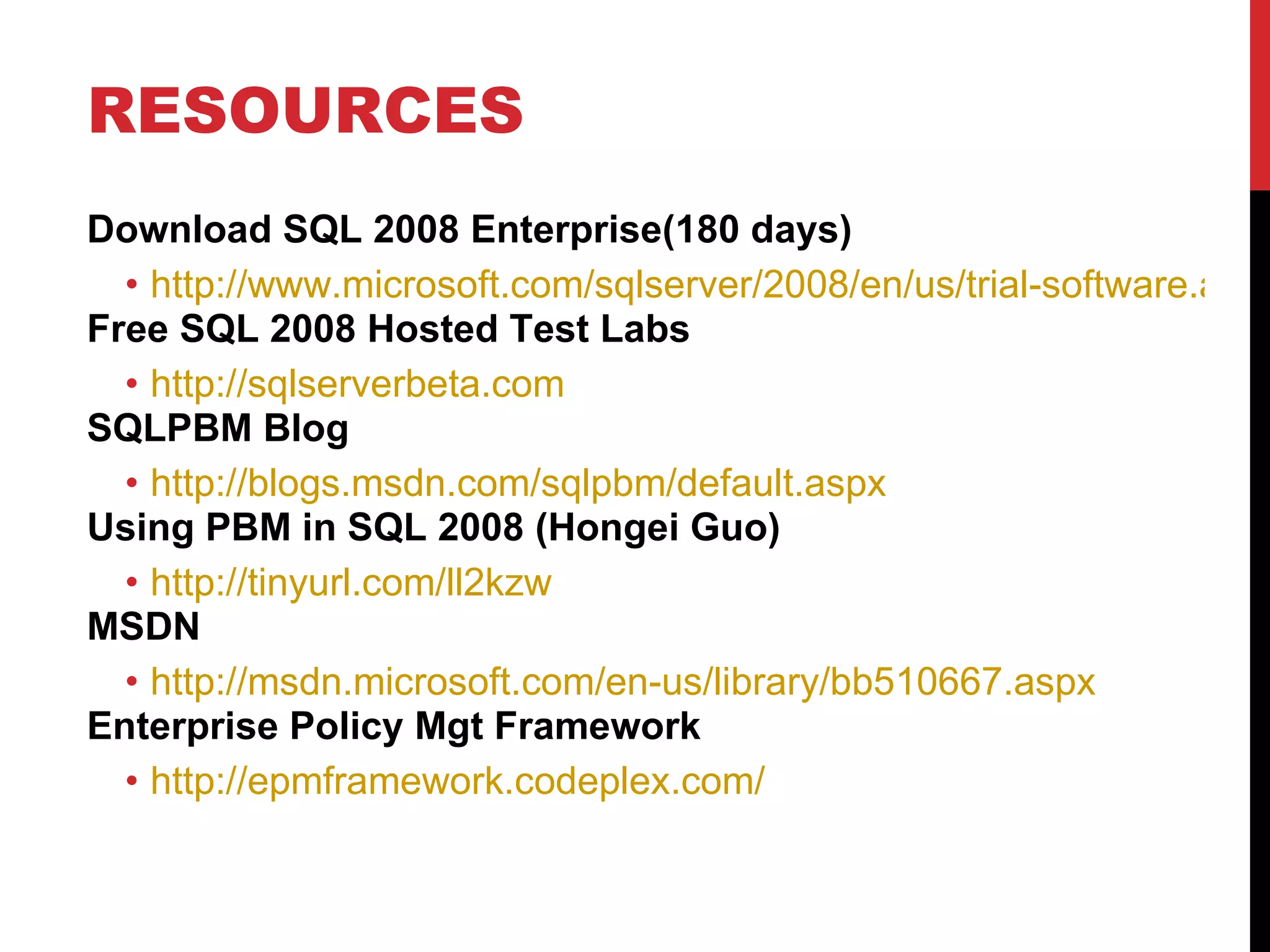 Policy based management | PPT