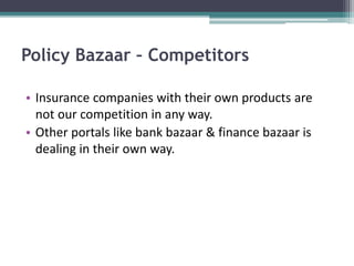 policy bazar.com journey its foundation | PPTX