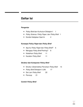 Merancang Policy Brief | PDF