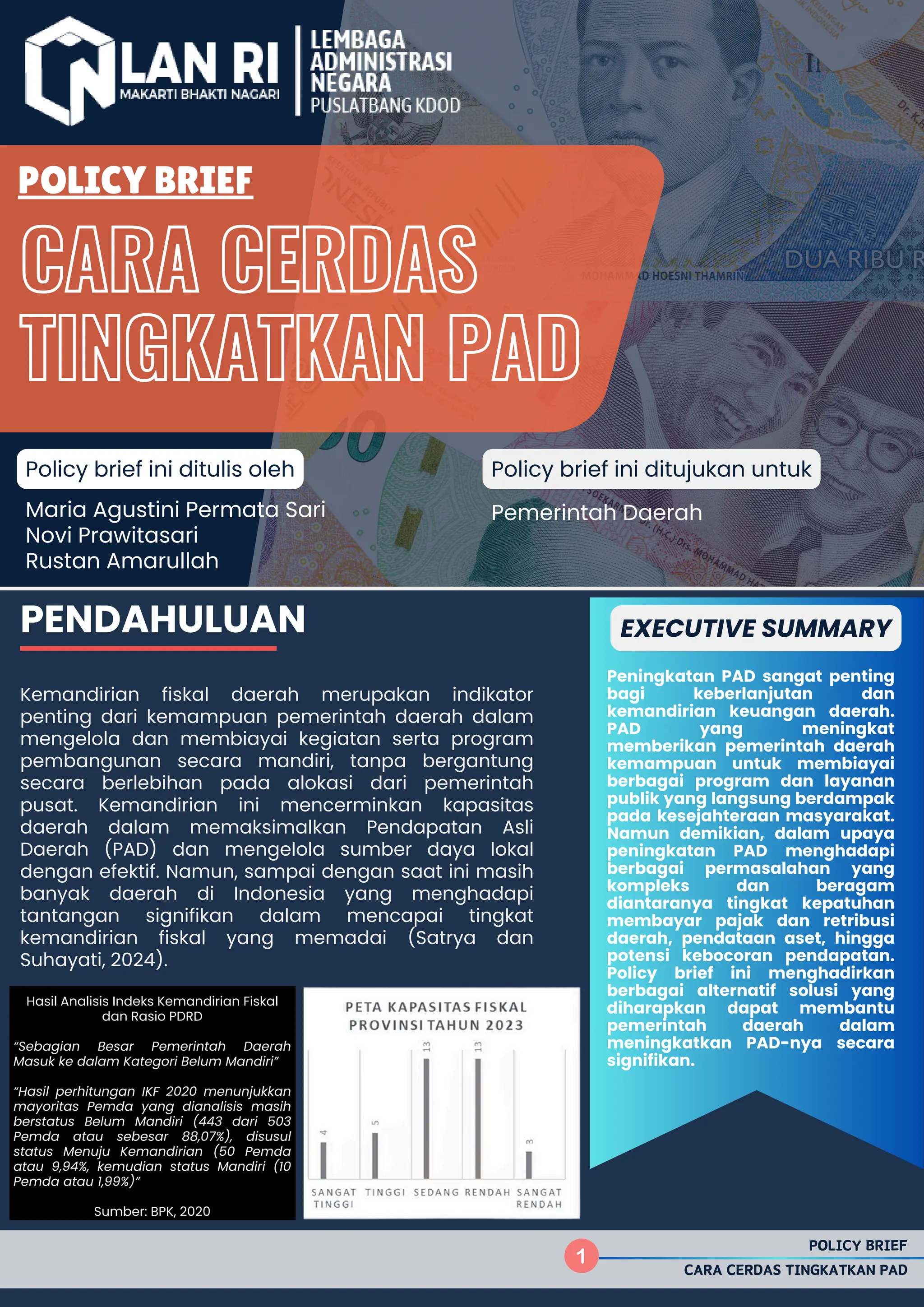 Policy Brief: Cara Cerdas Tingkatkan PAD | PDF