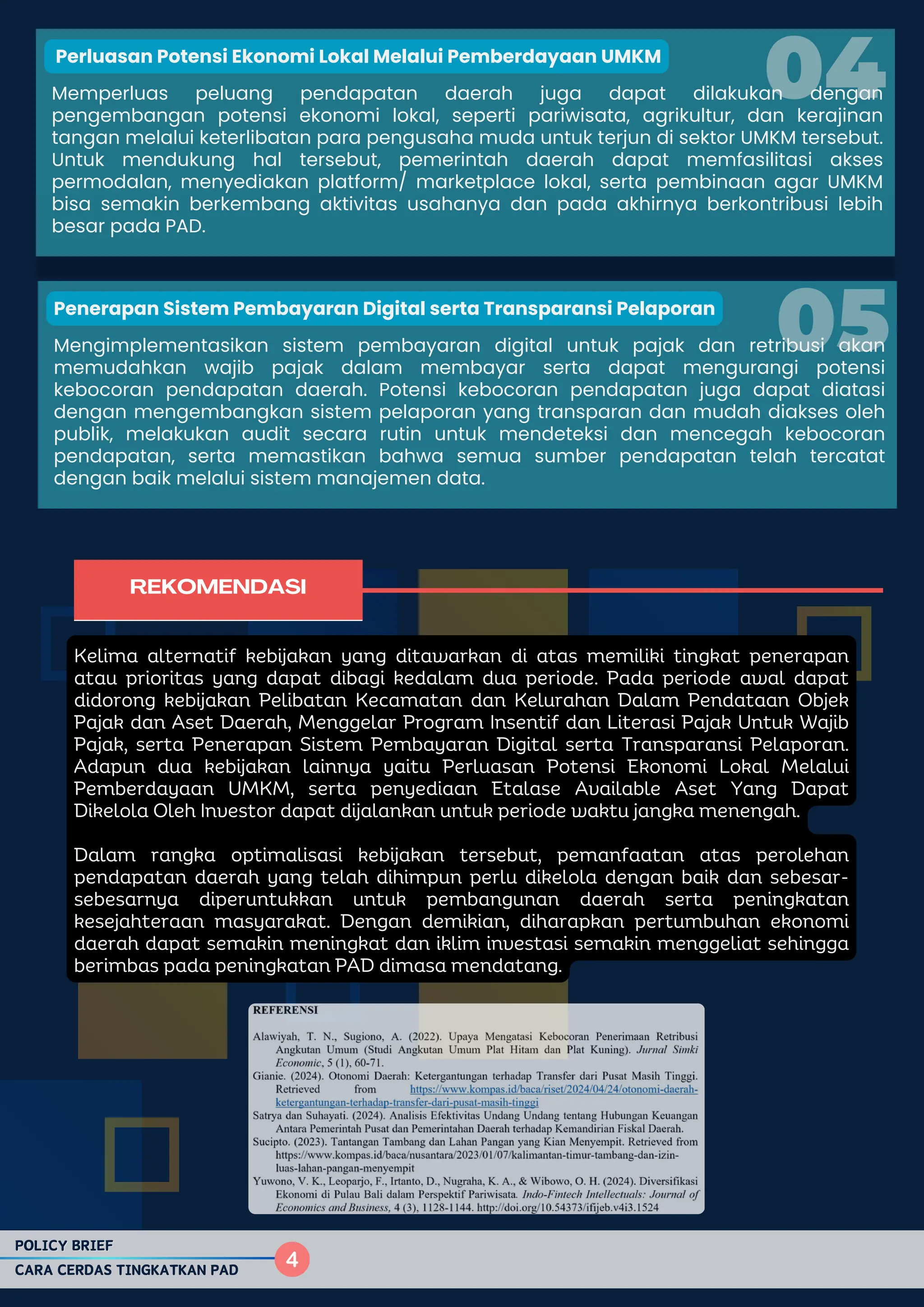 Policy Brief: Cara Cerdas Tingkatkan PAD | PDF