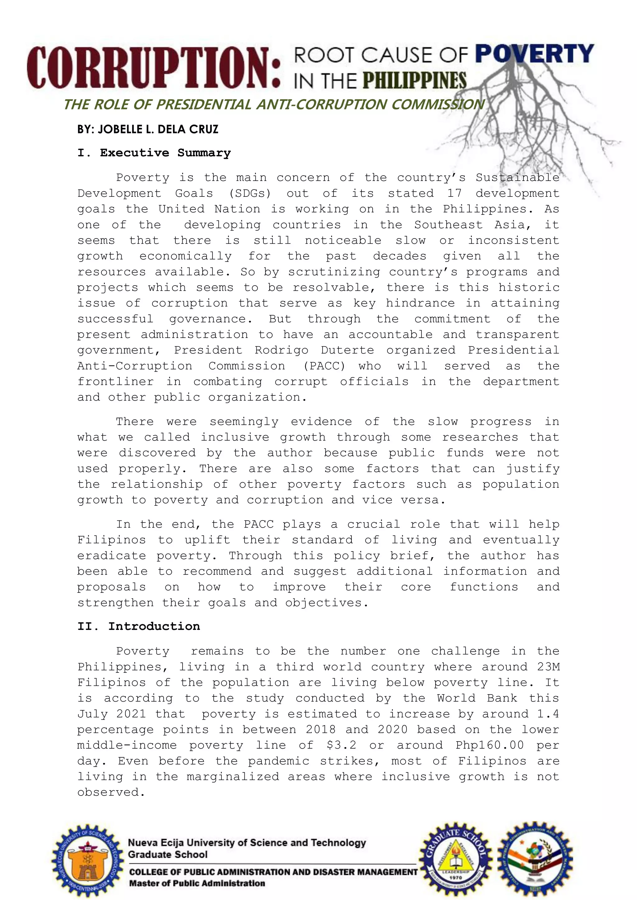 CORRUPTION:Root Cause of Poverty in the Philippines | PDF