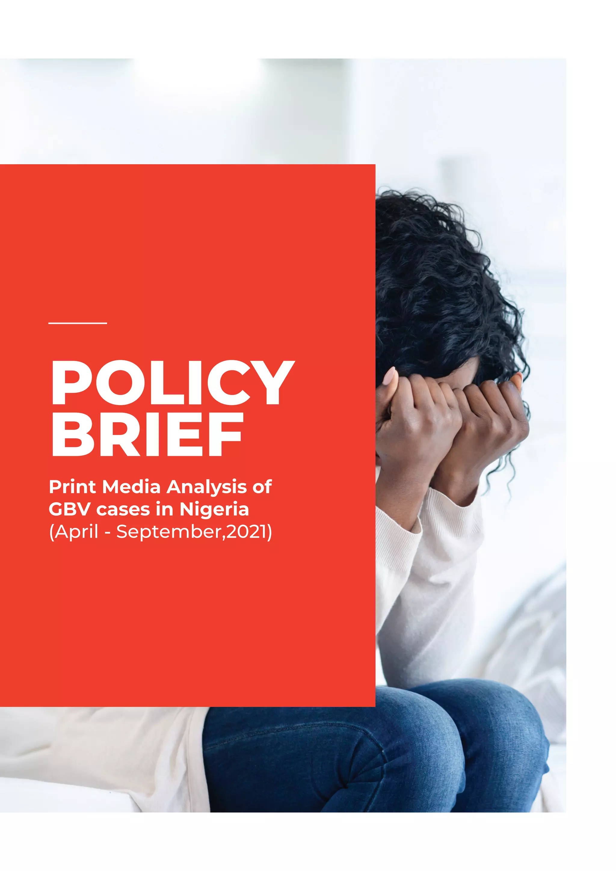 Policy Brief on Print Media Analysis of GBV Cases | PDF