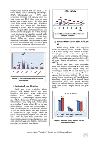 Policy brief remaja dan kb di sumatera selatan edit n posting | PDF