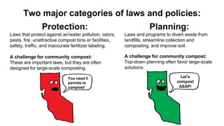 Policy and Legal Obstacles to Community Composting | PPTX
