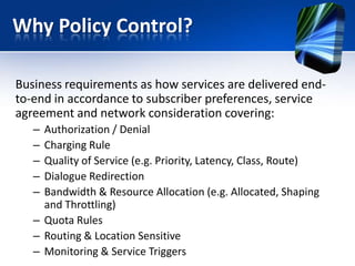 Policy control in epc | PPTX