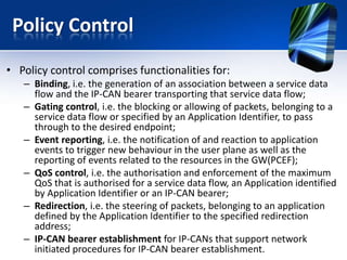 Policy control in epc | PPTX