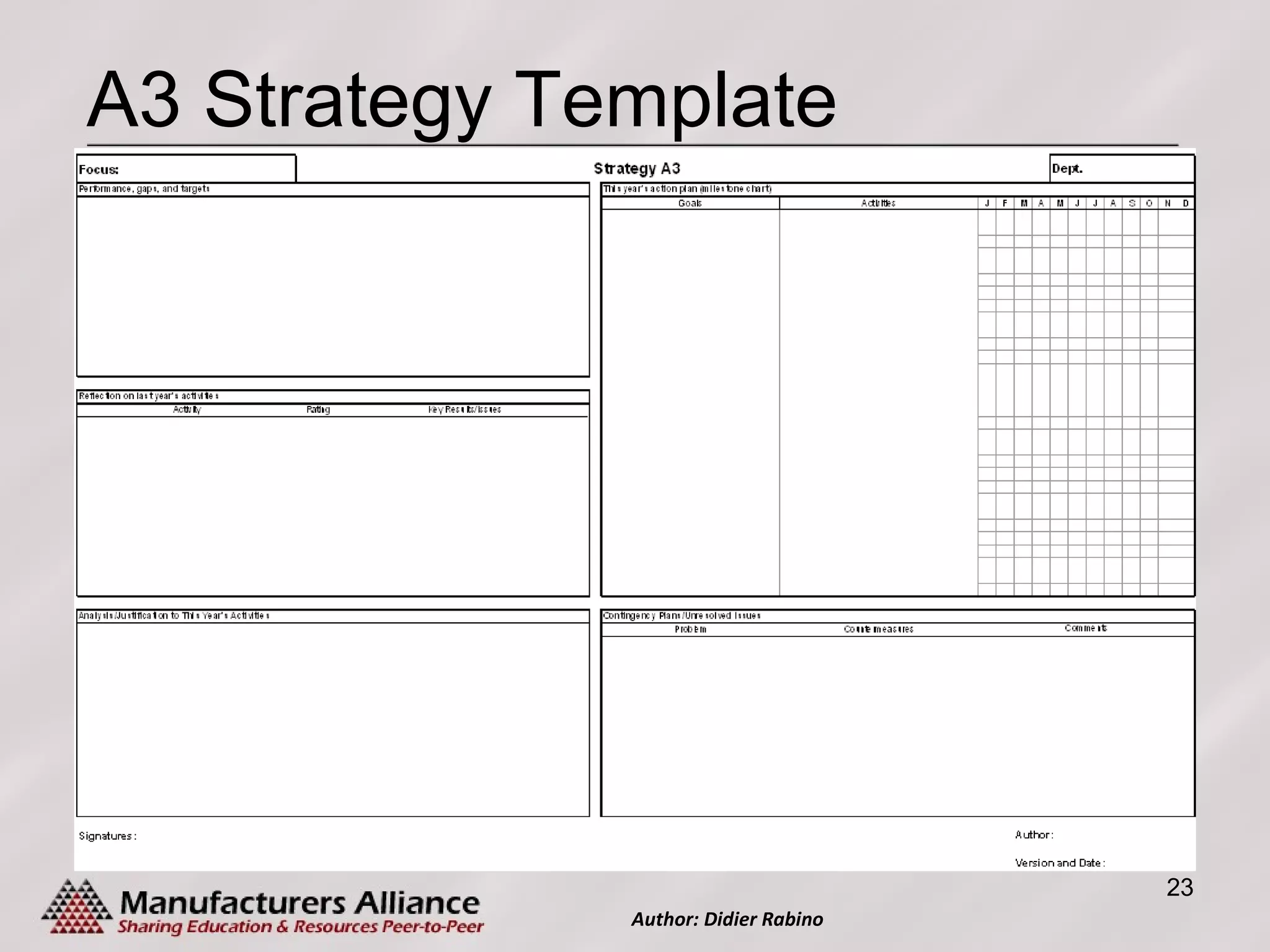 A3 Thinking Applied to Policy Deployment | PPT