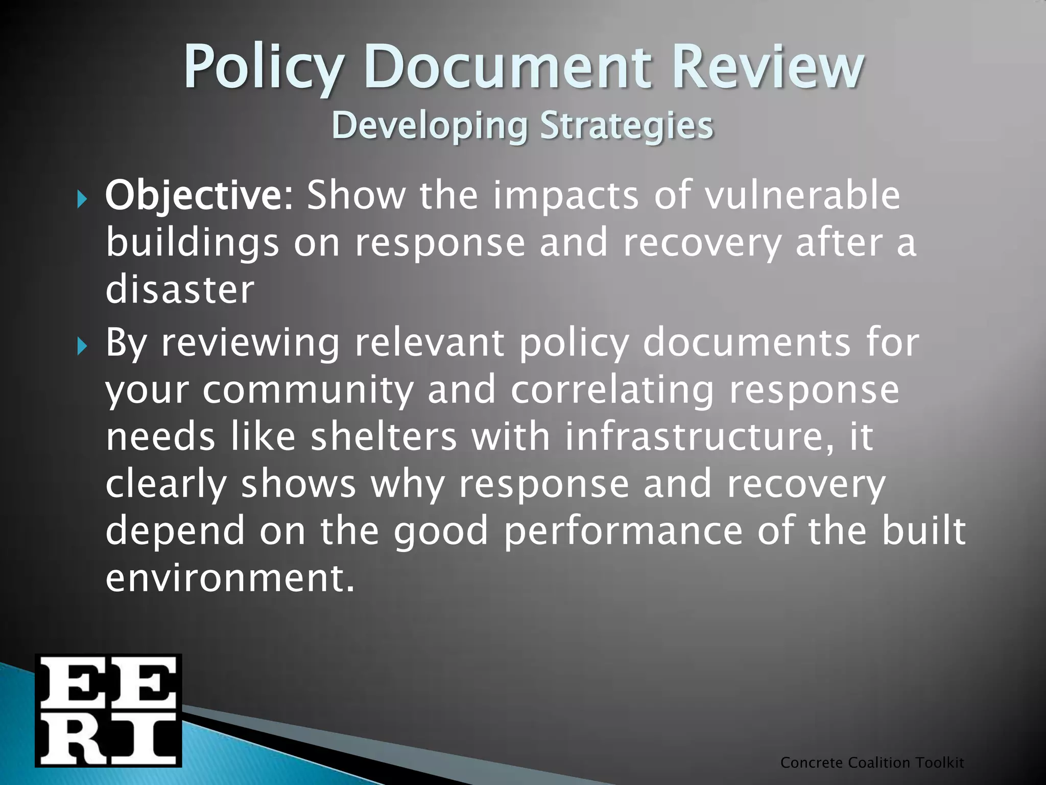 Policy document review | PPTX