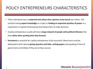 Policy entrepreneurship | PPTX