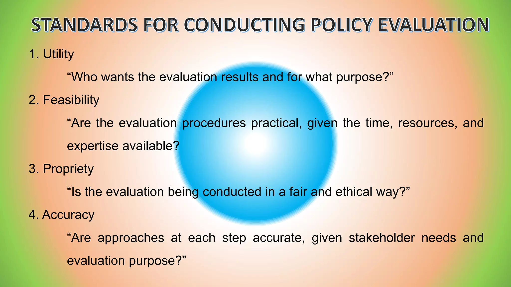 Policy evaluation | PPTX