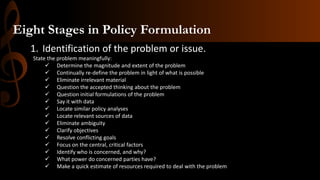 Policy formulation | PPTX