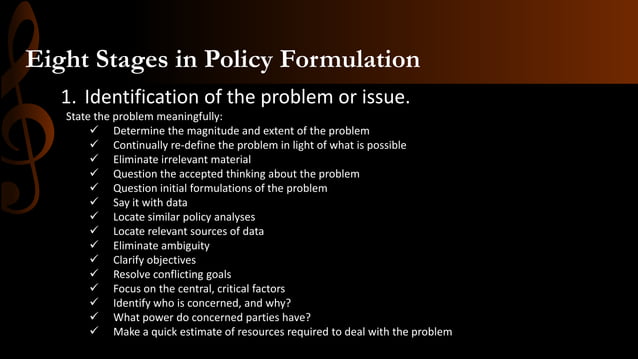 Policy formulation | PPTX | Political Issues & policy | Politics
