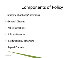 Policy formulation | PPTX | Political Issues & policy | Politics