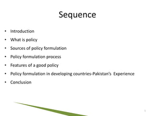 Policy formulation | PPTX
