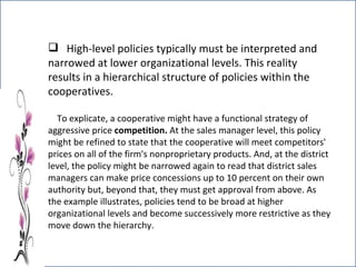Policy Formulation for AR Cooperatives | PPT
