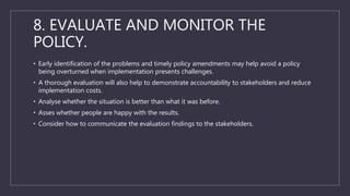 Policy formulation and evaluation | PPTX