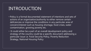 Policy formulation and evaluation | PPTX