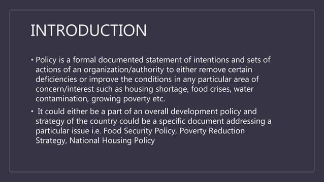 Policy formulation and evaluation | PPTX | Healthcare Industry | Industries