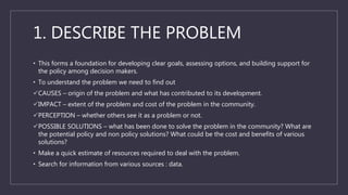 Policy formulation and evaluation | PPTX