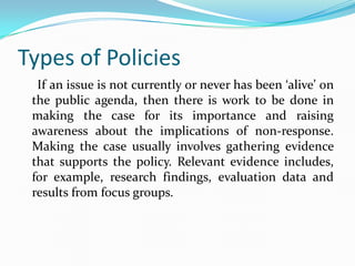 Policy formulation and processes | PDF