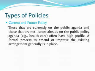 Policy formulation and processes | PDF