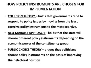 Policy, formulation, implementation and evaluation | PPTX