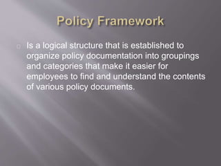 Policy Framework | PPTX