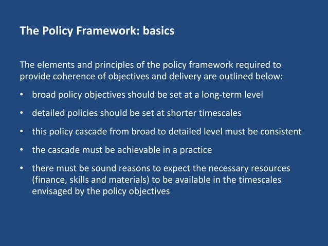 Policy frameworks and municipal effectiveness | PPT