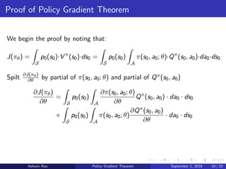 Policy Gradient Theorem | PDF