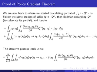 Policy Gradient Theorem | PDF
