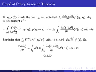 Policy Gradient Theorem | PDF