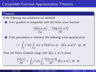 Policy Gradient Theorem | PDF