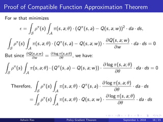 Policy Gradient Theorem | PDF