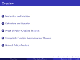 Policy Gradient Theorem | PDF
