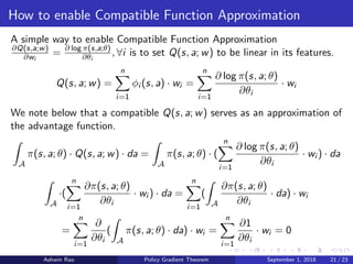 Policy Gradient Theorem | PDF
