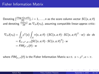 Policy Gradient Theorem | PDF