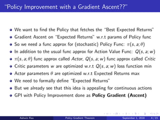 Policy Gradient Theorem | PDF