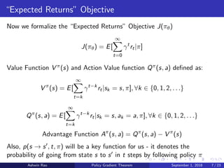 Policy Gradient Theorem | PDF
