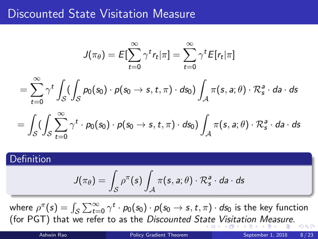 Policy Gradient Theorem | PDF