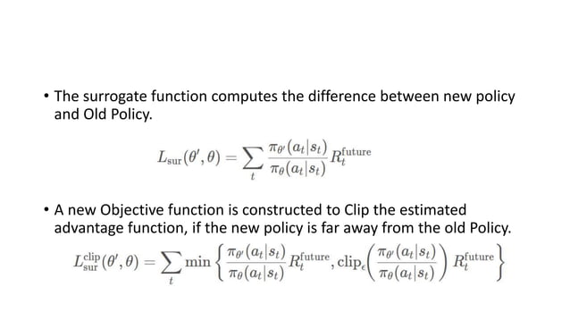 Proximal Policy Optimization Pptx Artificial Intelligence