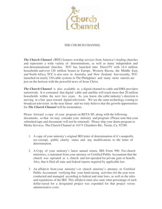 Leading Church Channel Features Worship Services | PDF