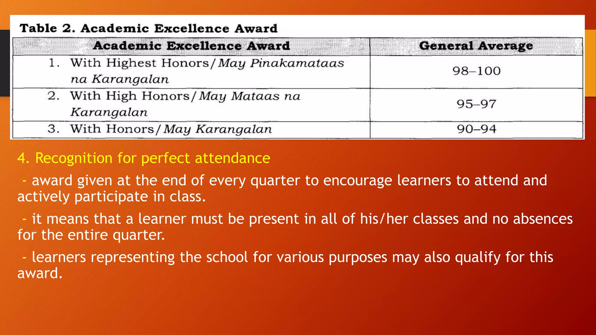 Policy Guidelines on Awards and Recognition | PPTX