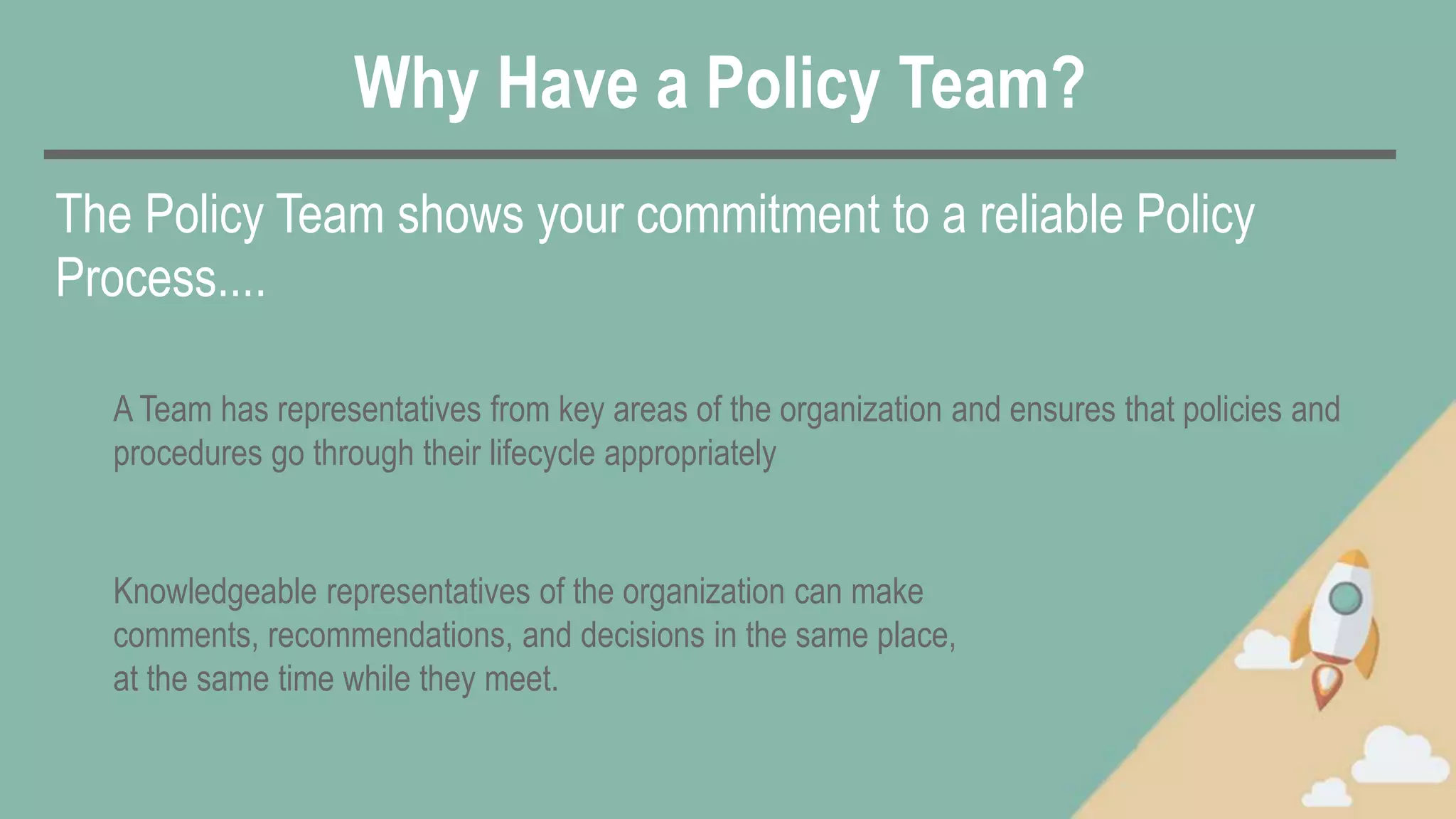 Steps for Rolling out a Policy Management Process | PPTX